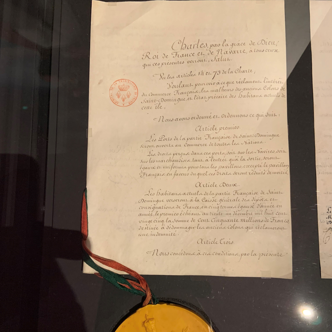 L'ordonnance de Charles X sur l'indemnité d'Haïti | Fondation pour la ...